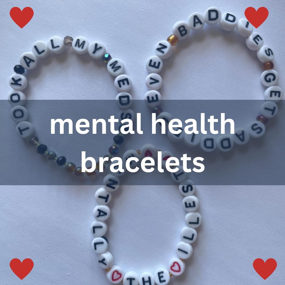 Mental Health Bracelets (for Our Baddies With Menty B’s) - Etsy