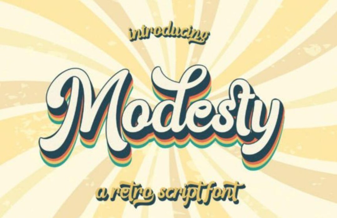 Modesty Font, Beautiful Font, Script Font, Elegant Font, Handwritten Font, Retro Font ...