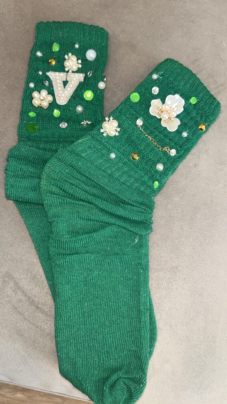 Jeweled Socks Junk Socks Kids Charms Socks - Etsy
