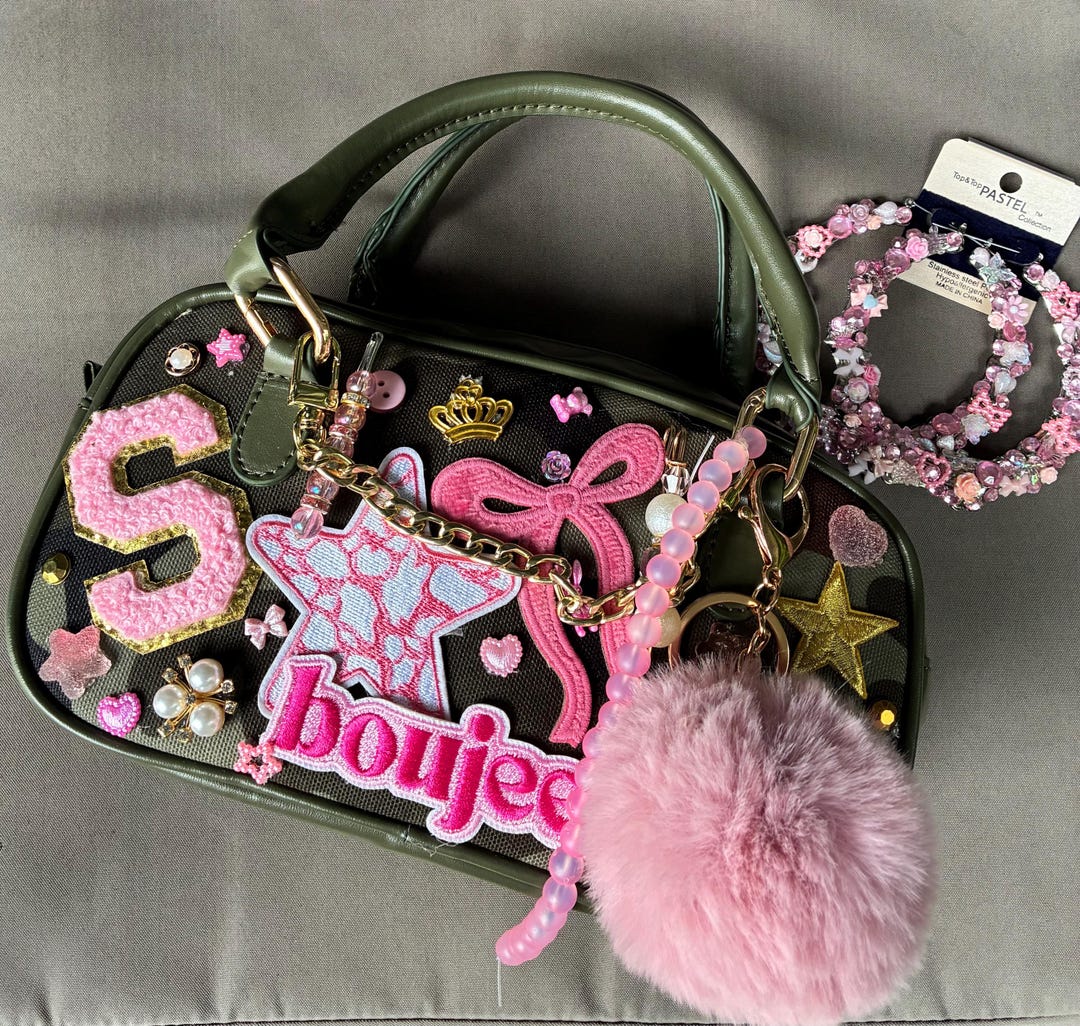 Custom Camo Denim Junk Purse: Patches & Charms - Etsy