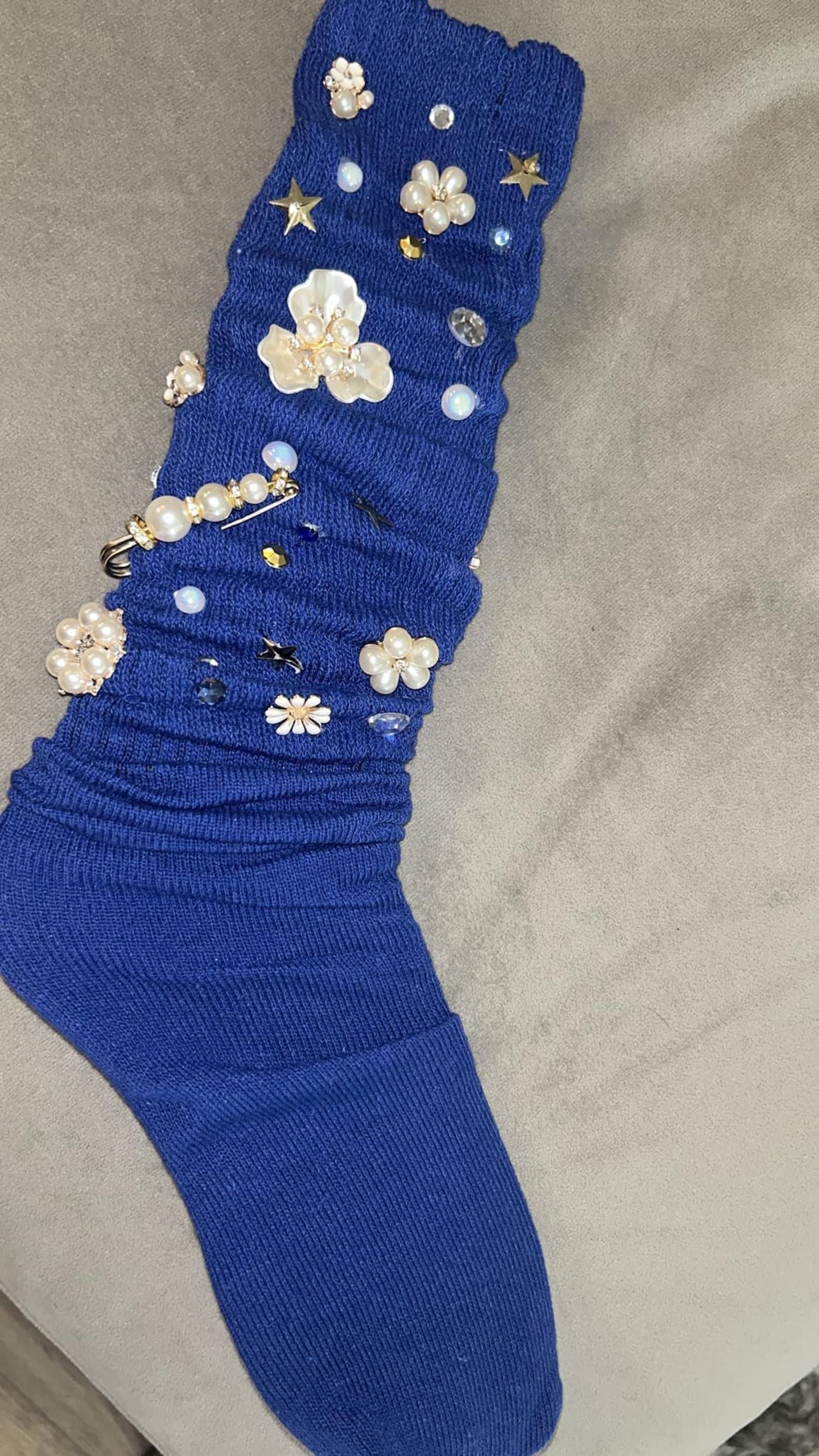 Jeweled Socks Junk Socks Kids Charms Socks - Etsy