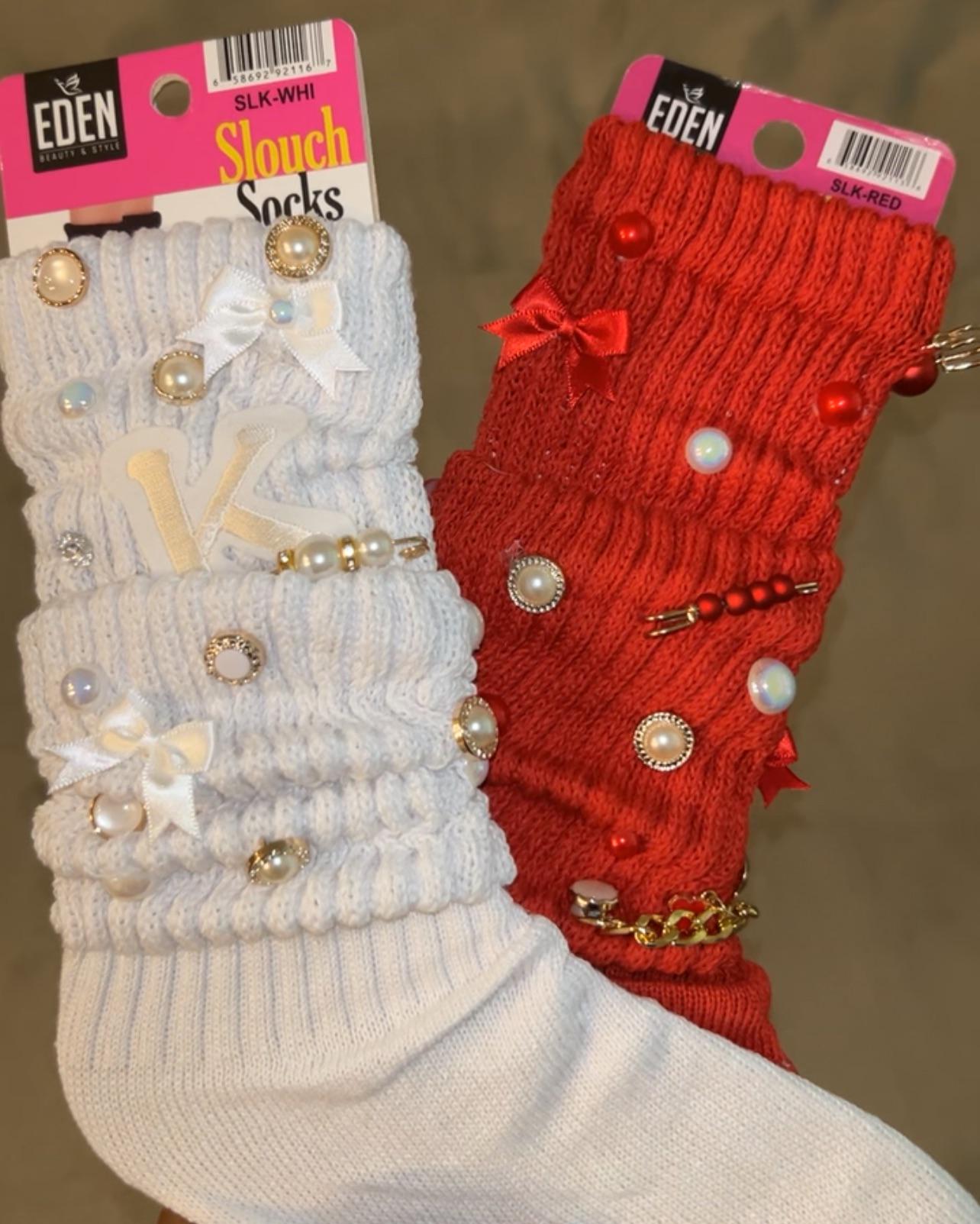 Jeweled Socks Junk Socks Kids Charms Socks - Etsy