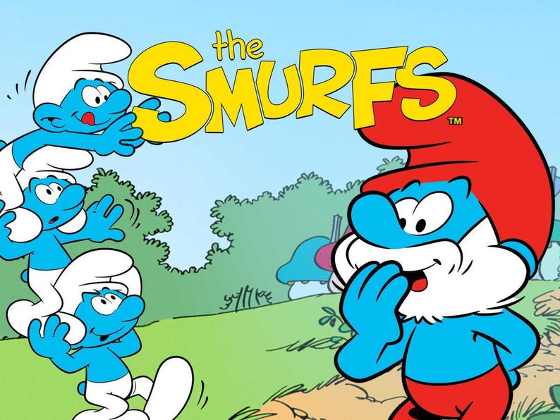The Smurfs Collection 1981 Animated Cartoon Series - Etsy
