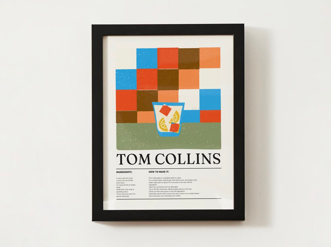 Tom Collins Poster - Etsy