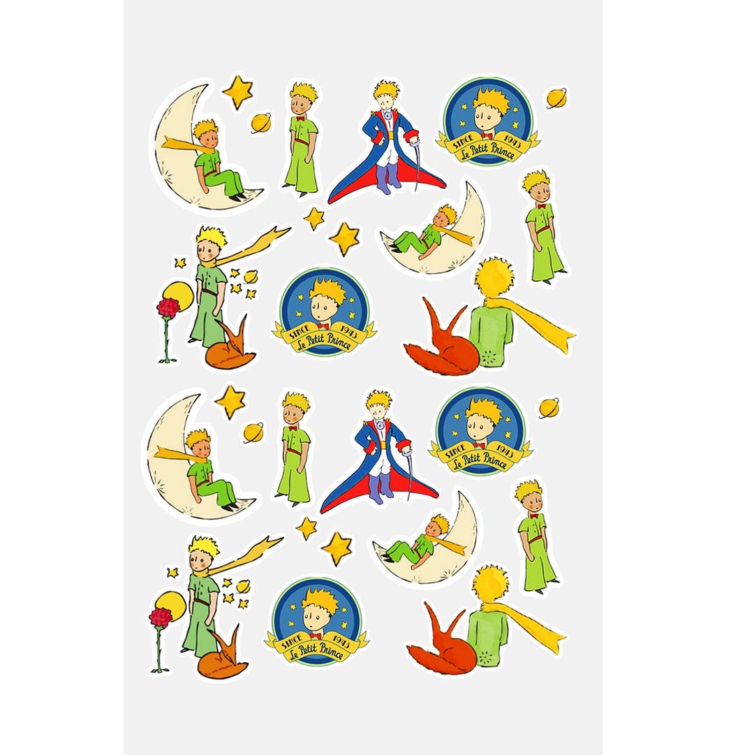 Little Prince Stickers: Glossy Finish, Original Characters - Etsy