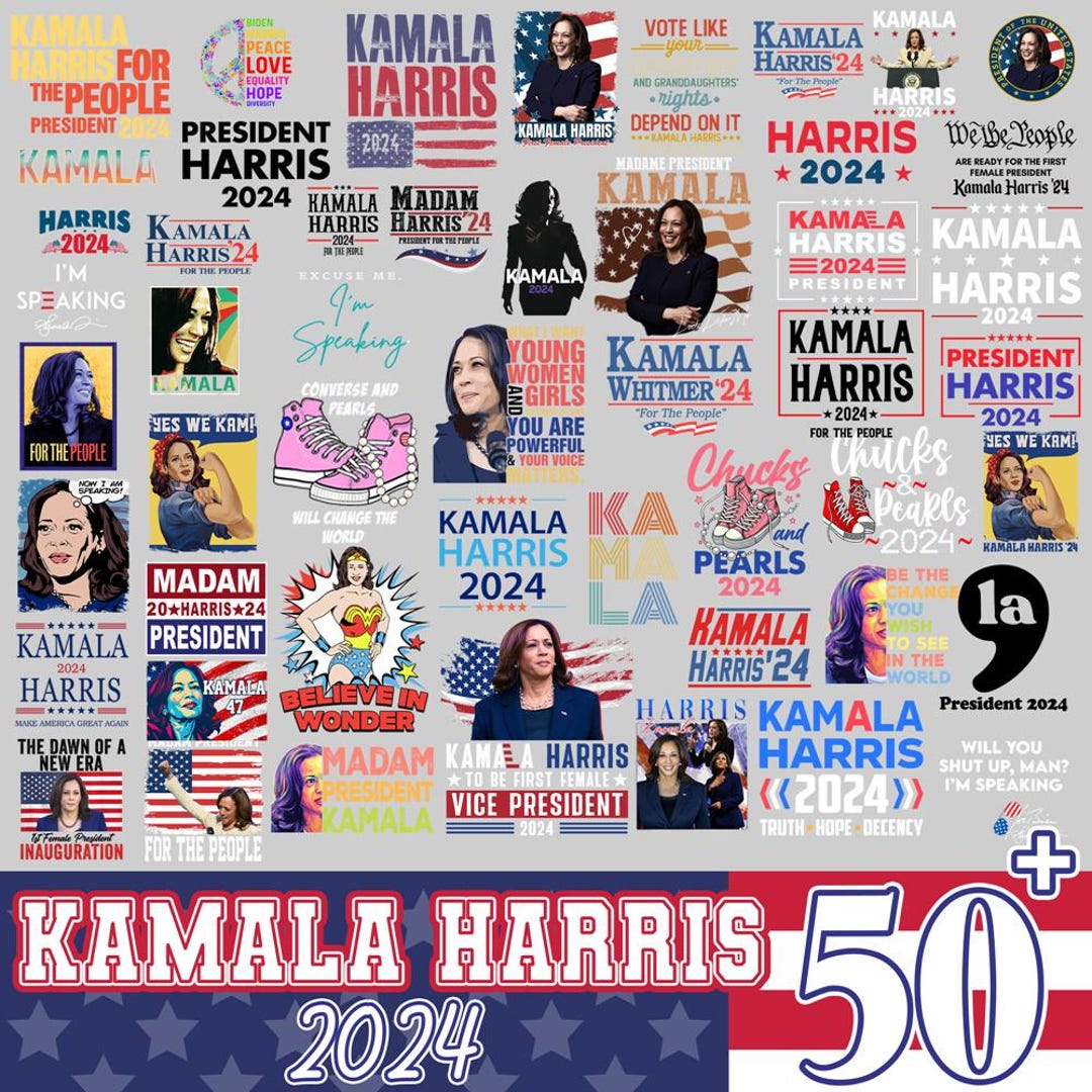 Kamala Harris Bundle Png Kamala for President 2024 Png, Chucks and ...