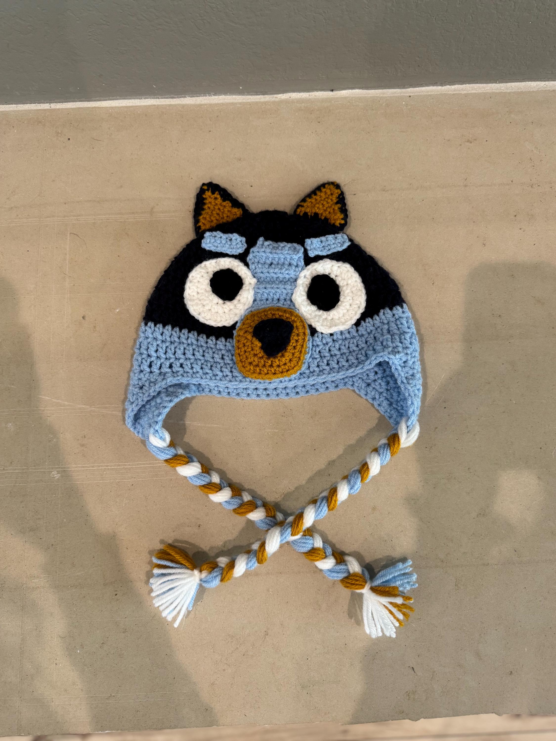 Bluey Inspired Crochet Hat - Etsy