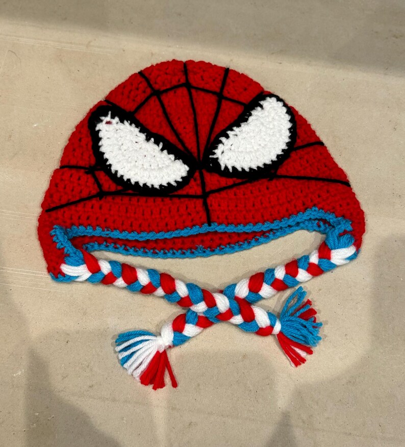 Spider-man Crochet Hat - Etsy