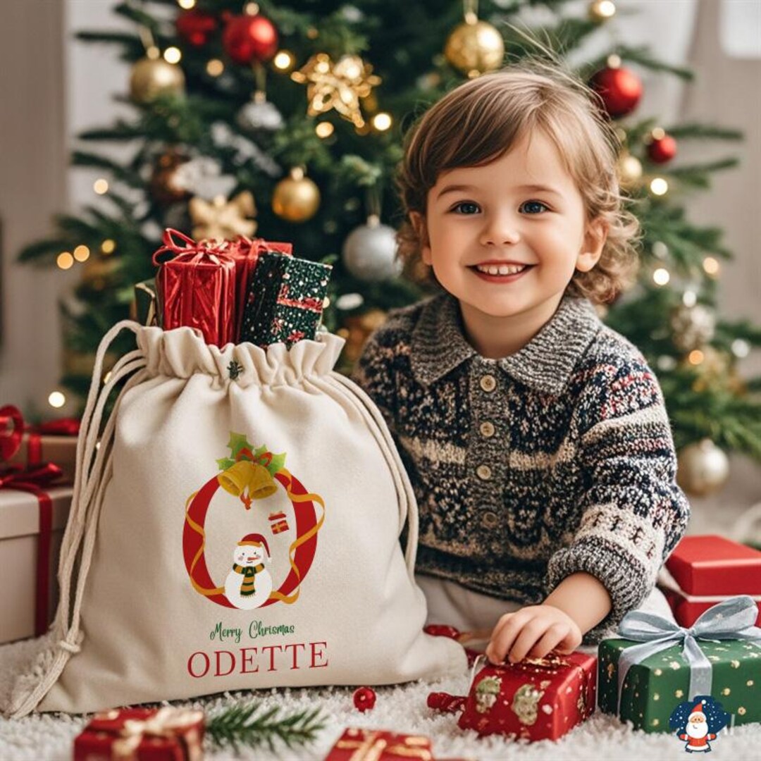 Custom Christmas Santa Sack Personalised Christmas Gifts Bags With Name ...