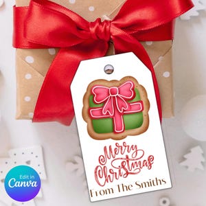 Editable Printable Christmas Cookie Gift Tags, Digital Download ...