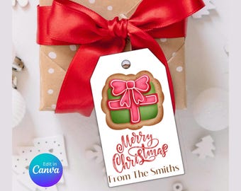 Editable Printable Woodland Animals Christmas Gift Tags, Digital ...