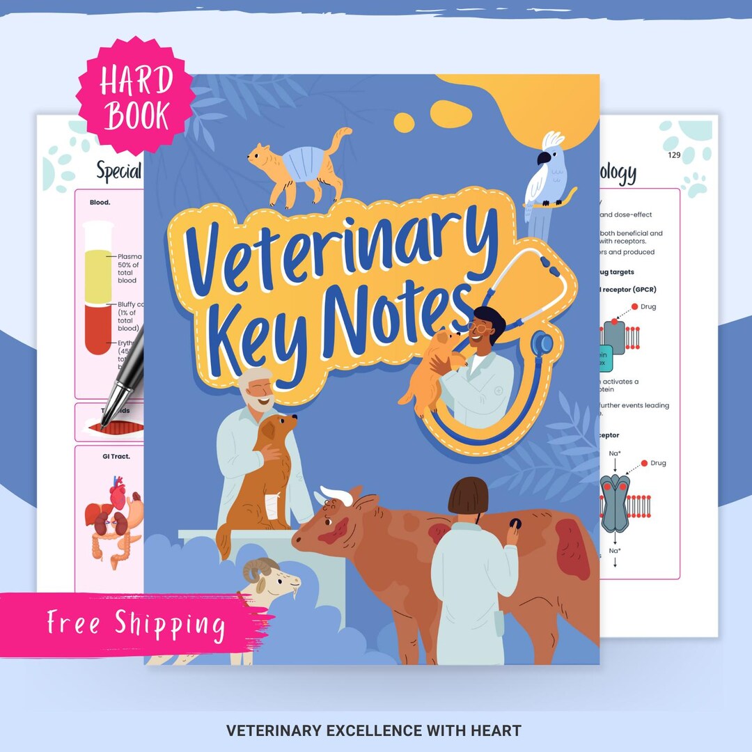Veterinary Key Notes: Nurse & Vet Tech Study Guide (hard Copy) - Etsy