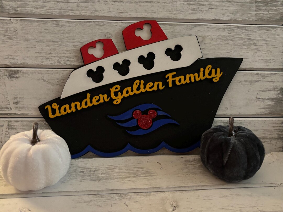 Custom Disney Cruise Magnet Wooden Ship Magnet Cruise Vacation Cabin ...