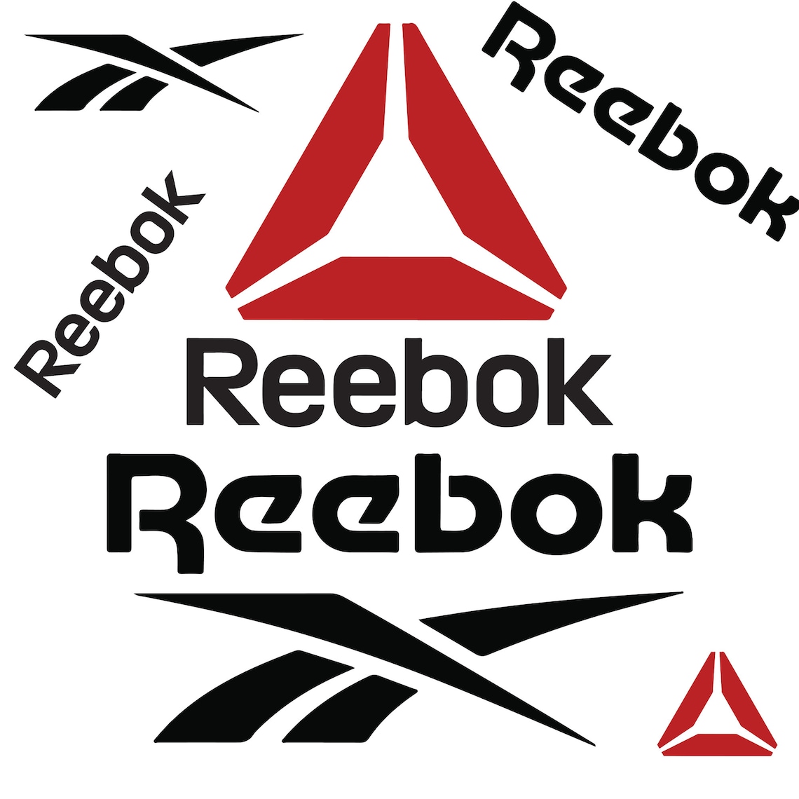 Reebok SVG File,bundle Layered SVG, Cricut, Cut Files, Layered Digital ...