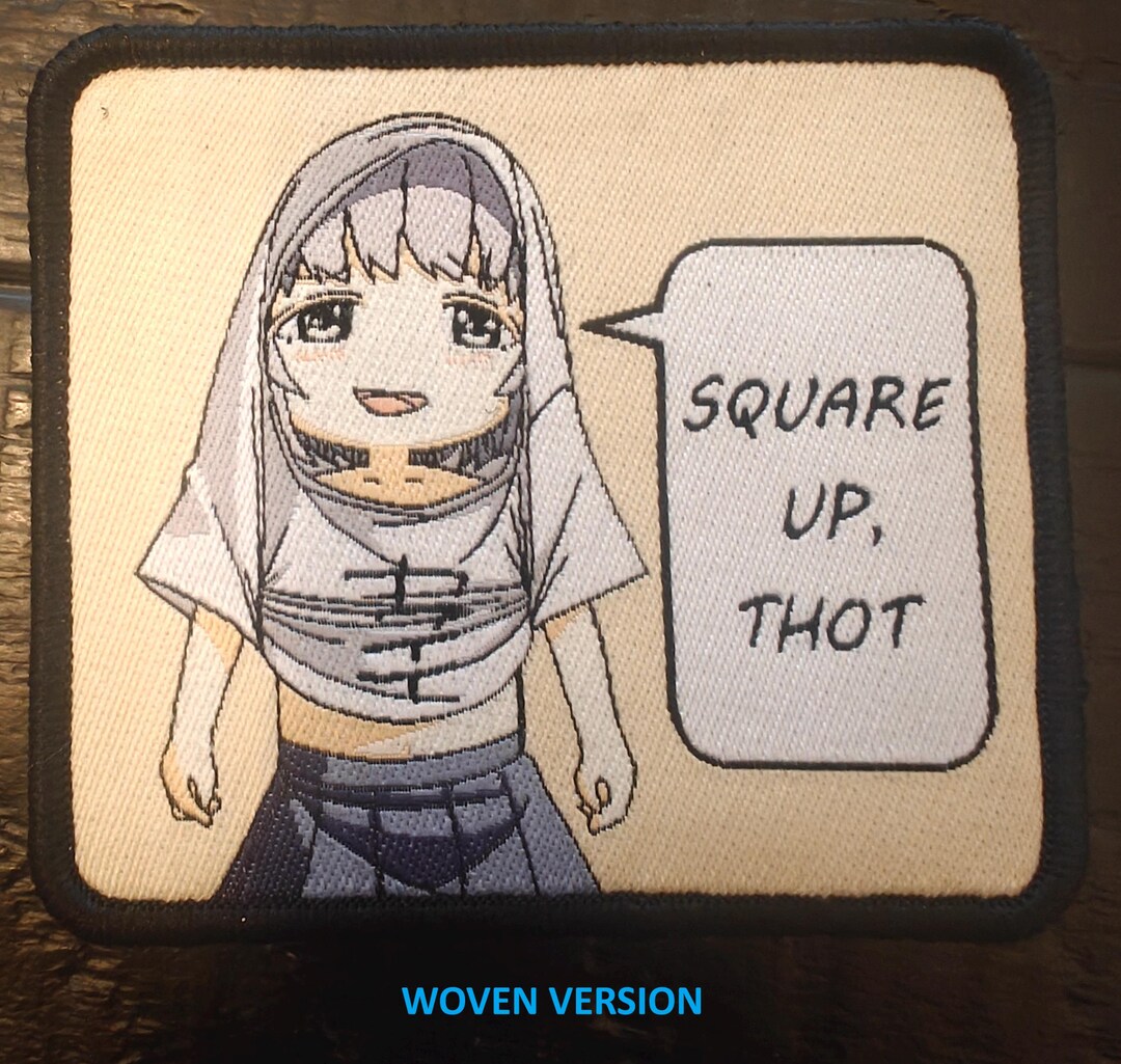 Square Up! Embroidered Patch - Anime Girl With Attitude - Etsy