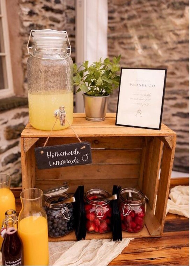 Pimp Your Prosecco Sign | Editable Canva Template | Black & White Bar ...