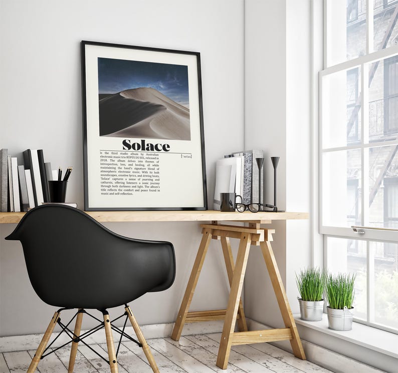 Rufus Du Sol Solace Poster Minimalist Music Poster Vintage Retro Art ...