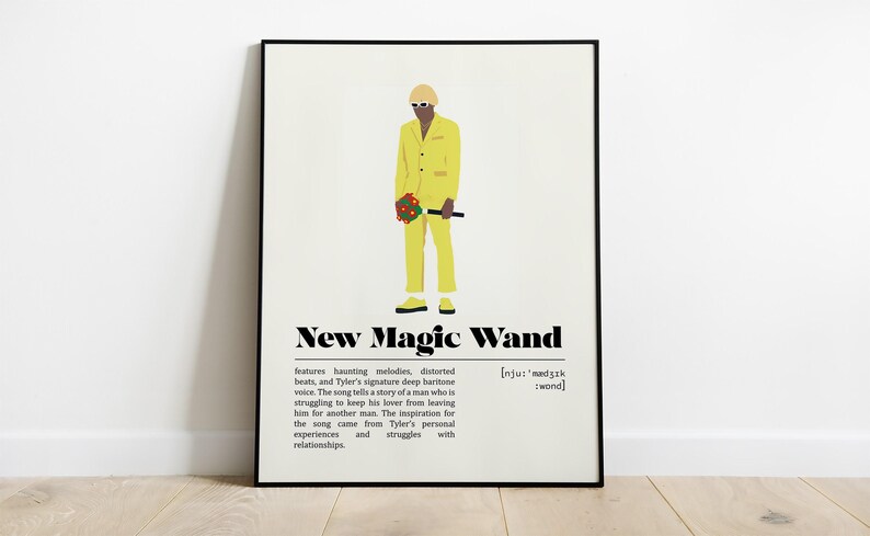 Tyler, the Creator New Magic Wand Poster Minimalist Music Poster ...