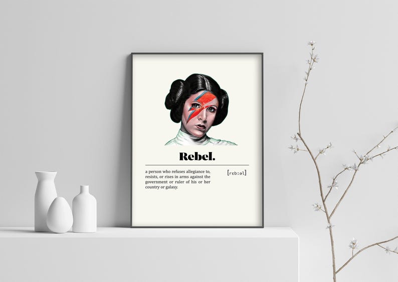 Star Wars Rebel Poster Minimalist Movie Poster Vintage Retro Art Print ...