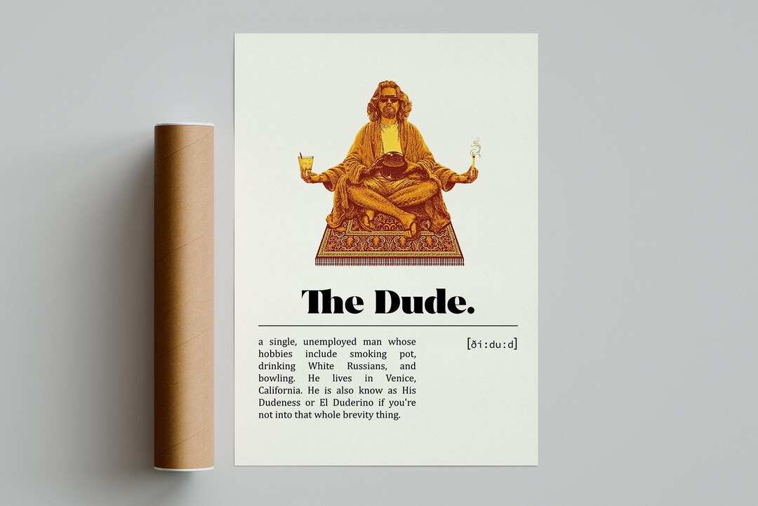 The Big Lebowski the Dude Poster Movie Poster Minimalist Movie Poster ...