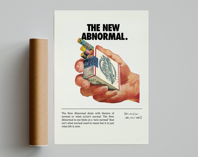 The Strokes the New Abnormal Poster Music Poster Minimalist Music ...