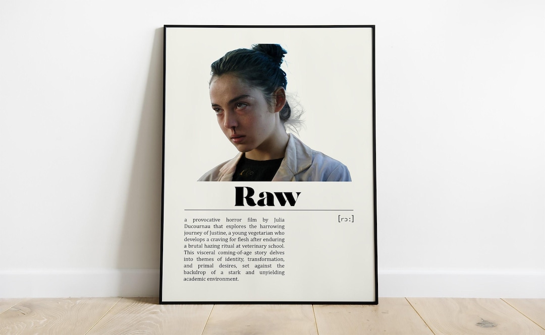 Raw Movie Poster Julia Ducournau Film Vintage Retro Art Print Wall Art ...