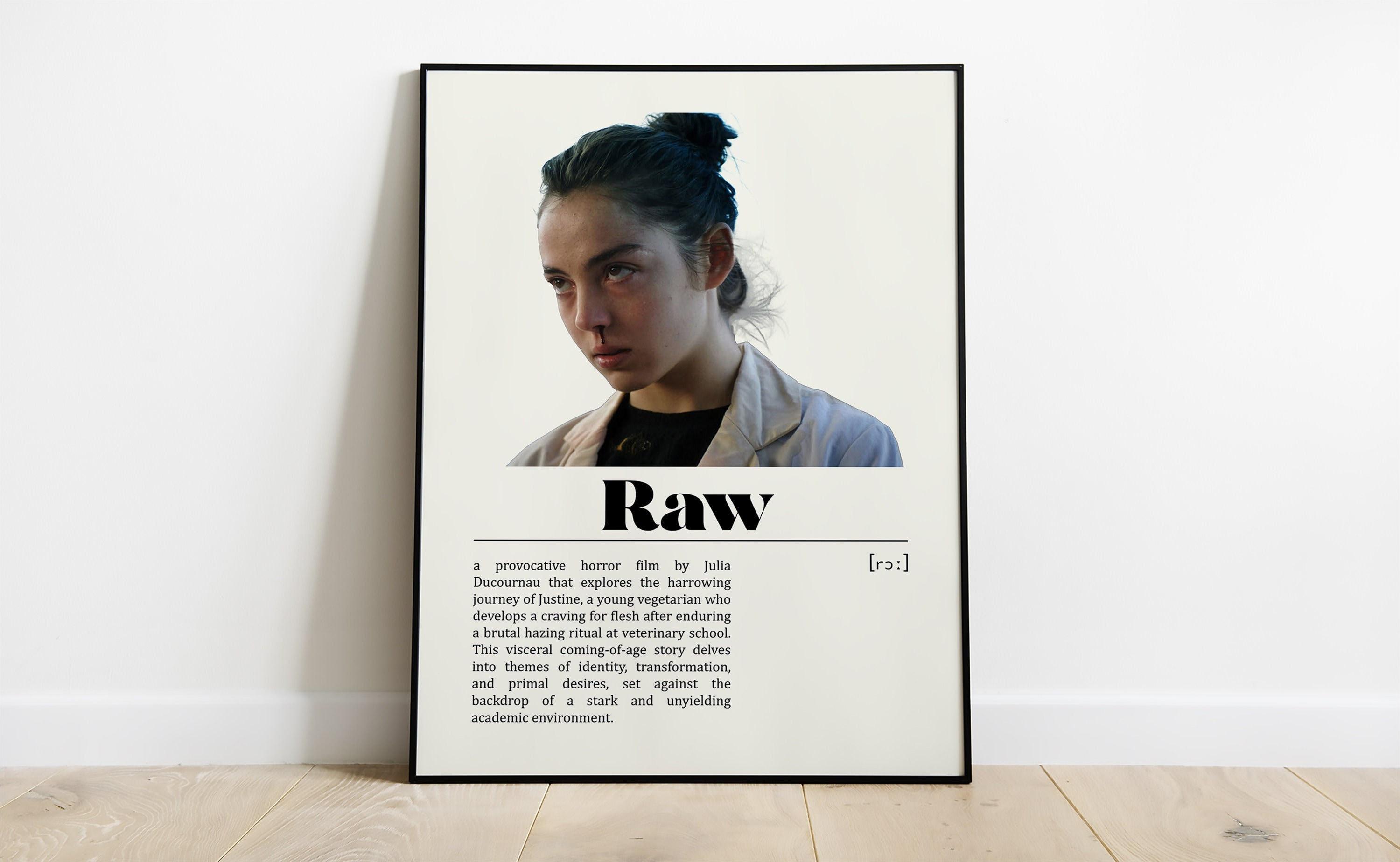 Raw Movie Poster Julia Ducournau Film Vintage Retro Art Print Wall Art ...