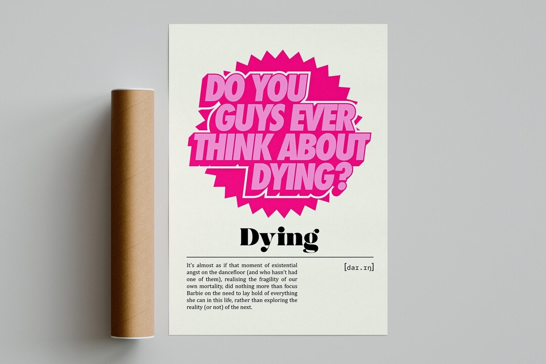 Barbie Dying Poster Movie Poster Minimalist Movie Poster Vintage Retro ...