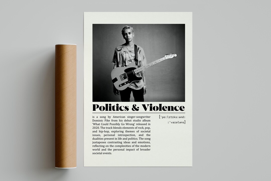 Dominic Fike Posters Politics and Violence Poster Album Cover Poster ...