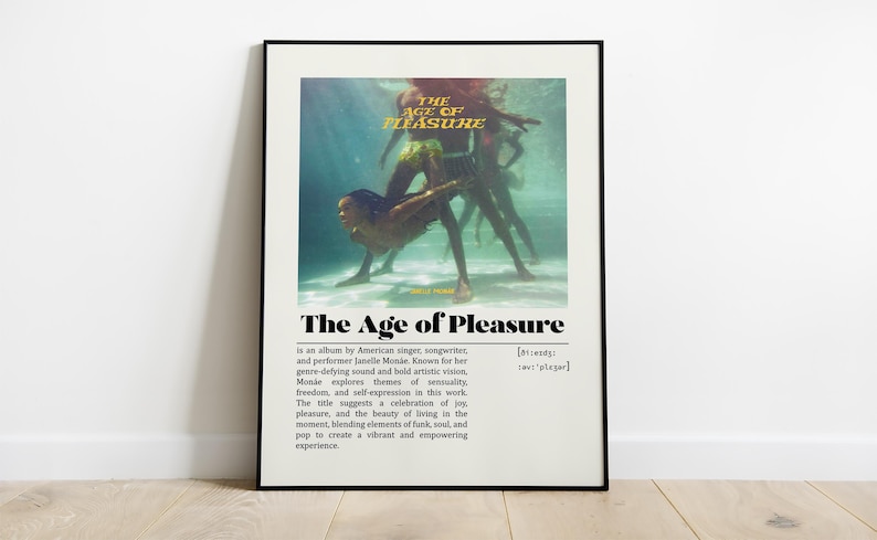 Janelle Monáe the Age of Pleasure Poster Minimalist Music Poster ...