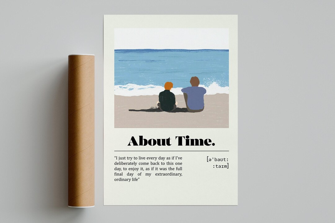 About Time Poster Ordinary Life Minimalist Movie Poster Vintage Retro ...