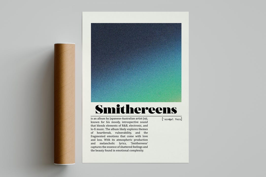 Joji Posters Smithereens Poster Minimalist Music Poster Vintage Retro ...