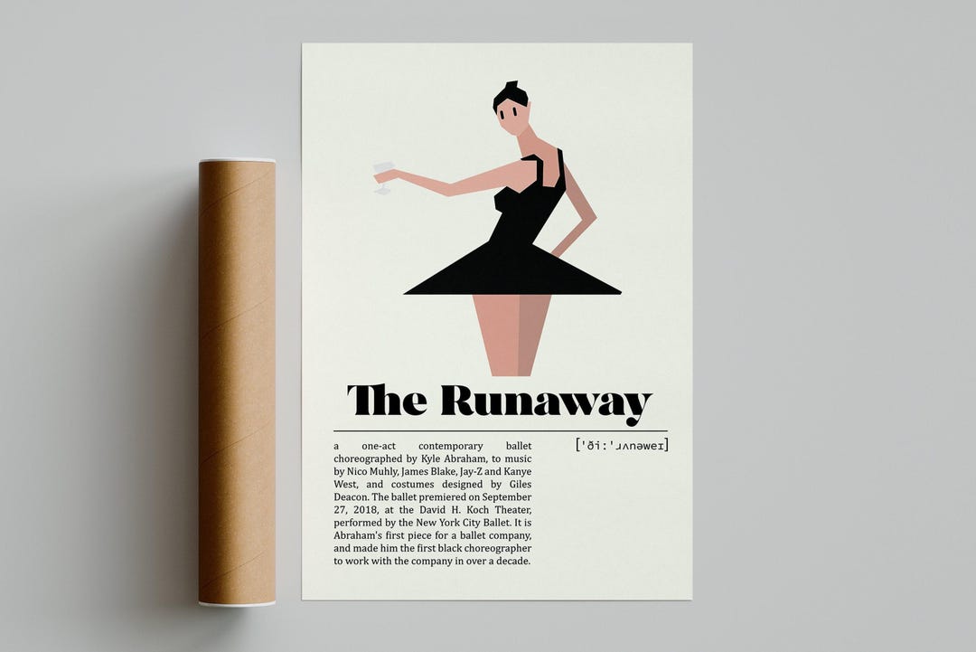 Kanye West the Runaway Poster Minimalist Music Poster Vintage Retro Art ...