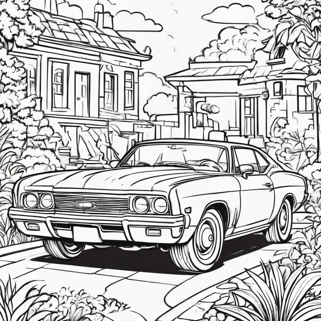 6 Coloring Sheets Cars - Etsy