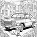 6 Coloring Sheets Cars - Etsy