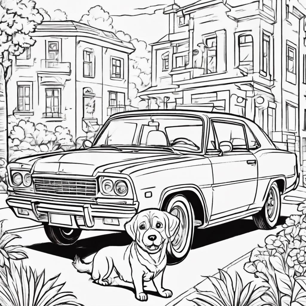 6 Coloring Sheets Cars - Etsy