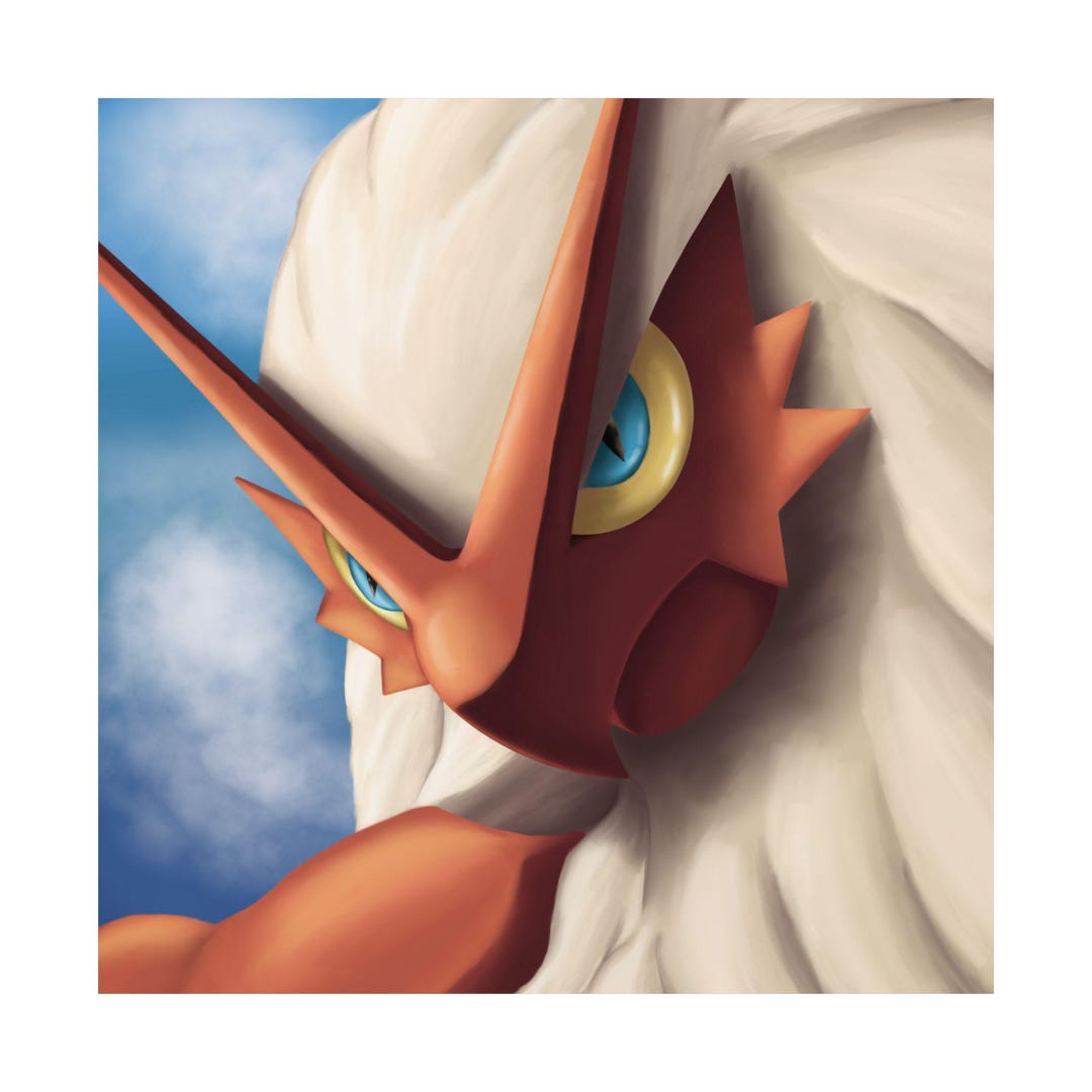 Pokemon Blaziken Poster, Matte Finish, Custom Wall Decor Art - Etsy