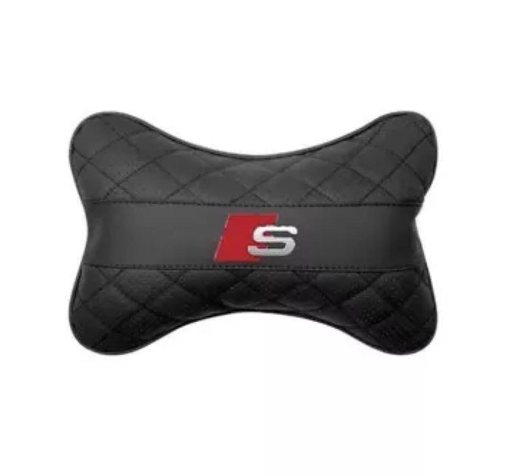 2x Audi S S3 S4 S5 S6 S7 Black Car Headrest Neck Support Pillow Pair Comfortable - Etsy