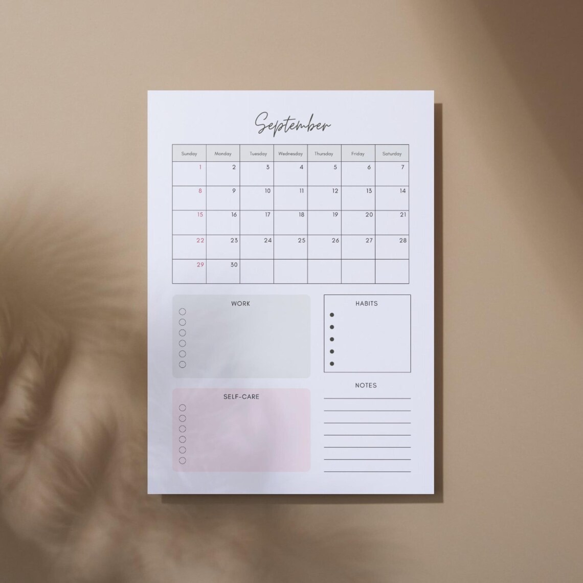 Printable Planner Bundle, Monthly Planner, A4, Plan for Academic Year ...