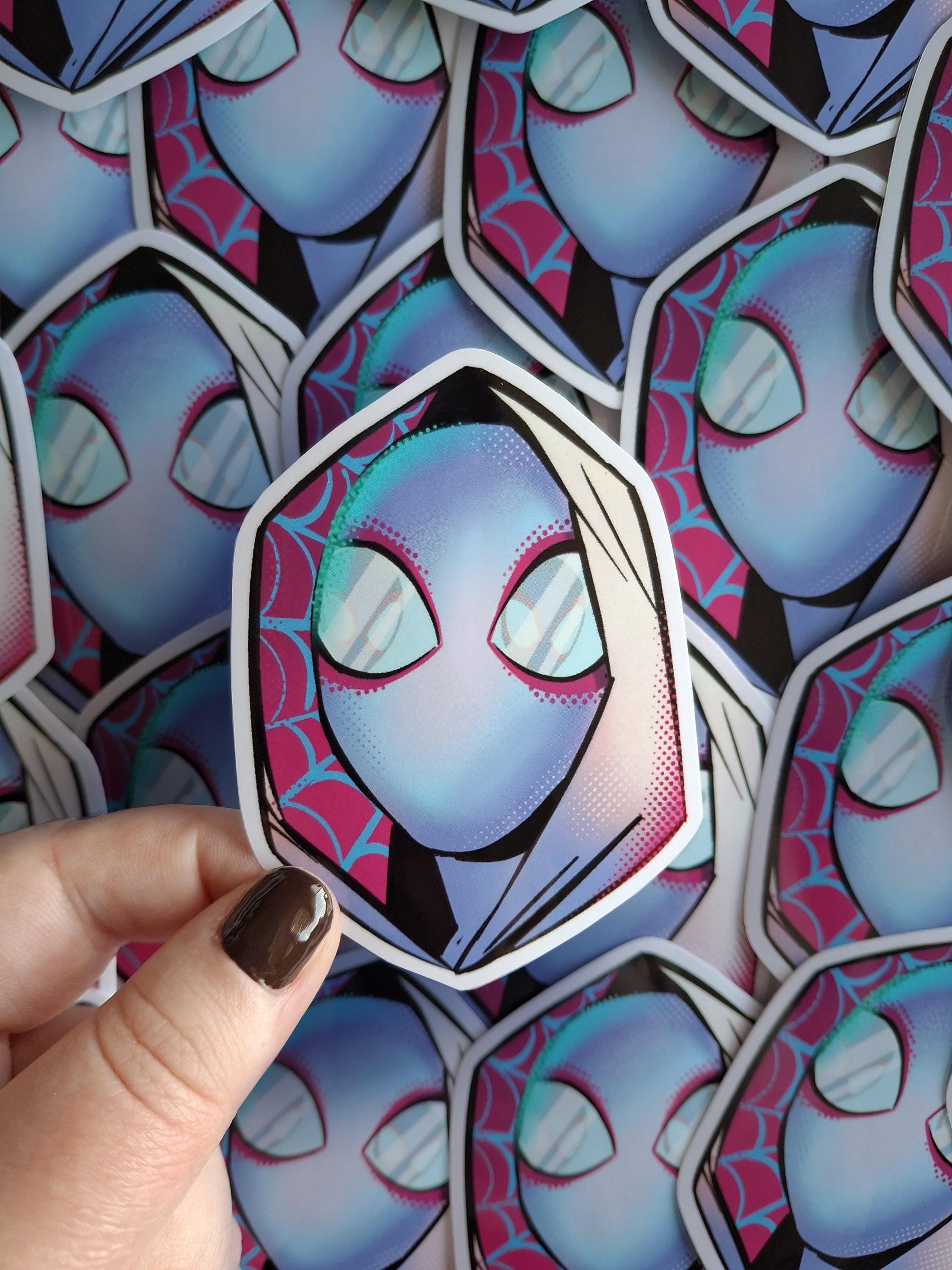 Spider Verse Vinyl Stickers - 3 Inch, Gwen Stacy, Miles Morales, Spider ...