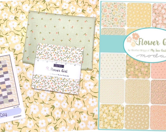 Moda Flower Girl Quilt Kit - Etsy