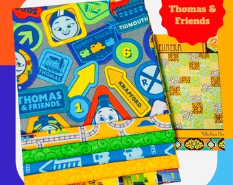 Thomas & Friends Train Baby Crib Quilt 39 X 46 Inches Handmade Primary ...