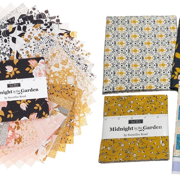 Midnight Garden Quilt Kit - Etsy