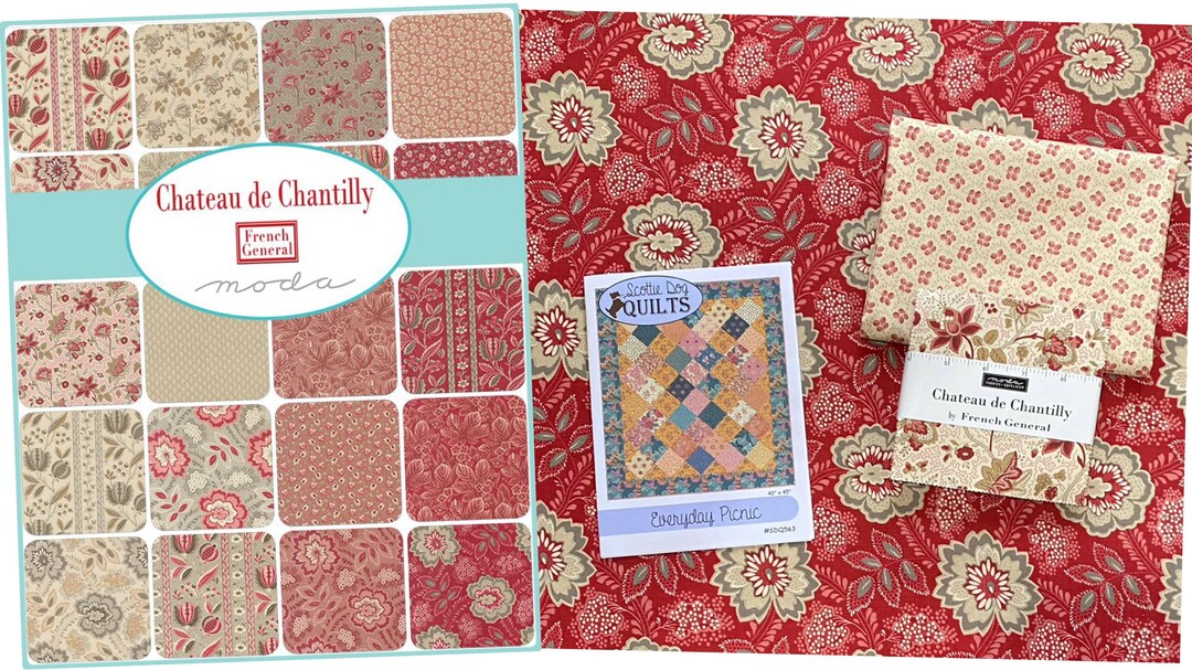 Moda French General Chateau De Chantilly Quilt Kit - Etsy