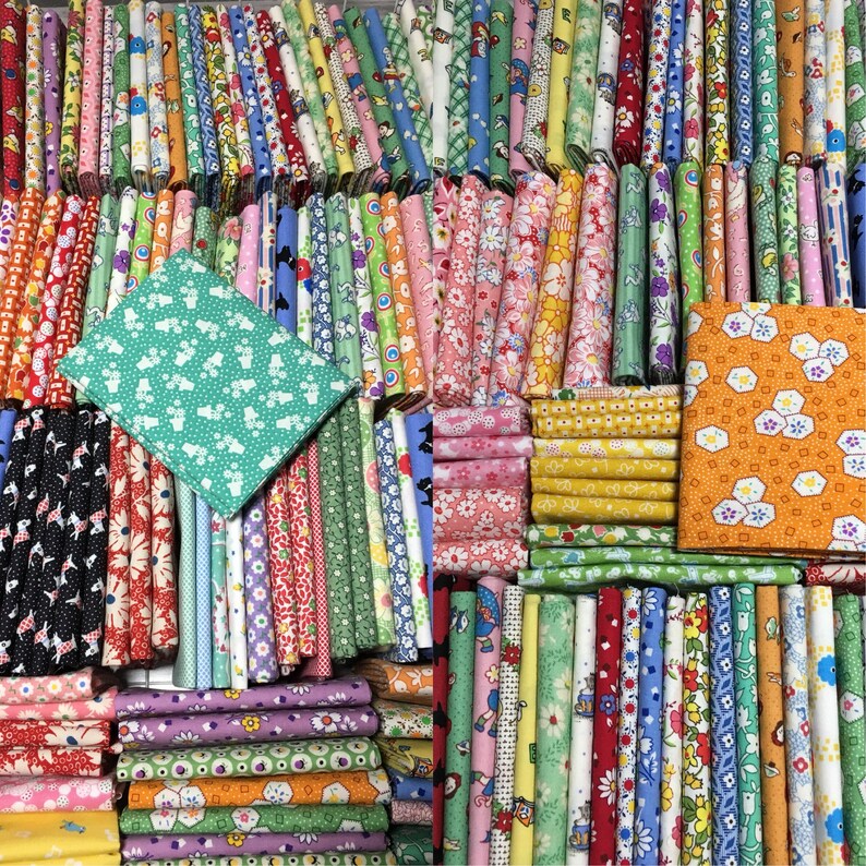 1930's Reproduction Fat Quarters | Etsy