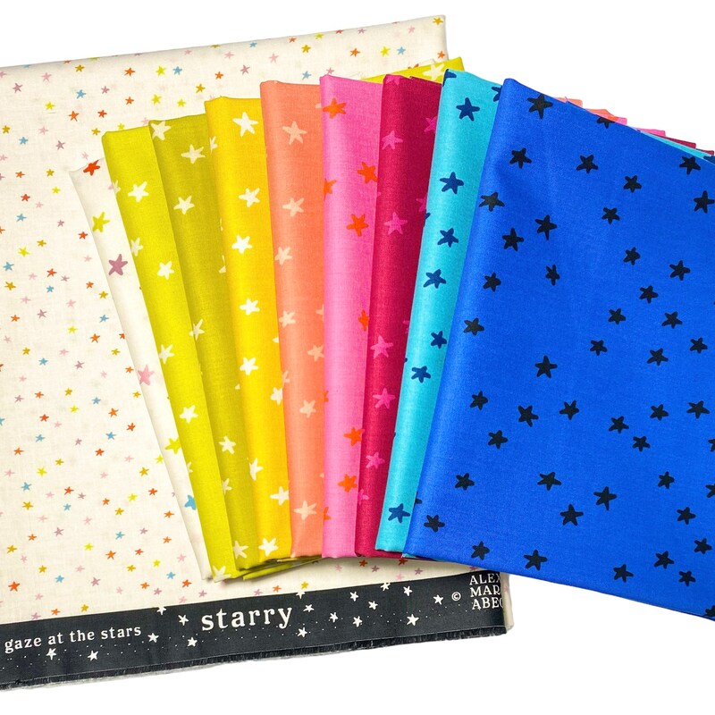 Ruby Star Fabric - Etsy