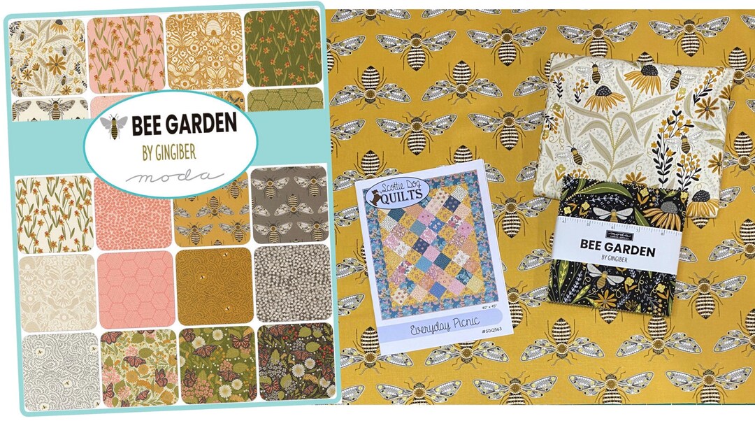 Moda Gingiber Bee Garden Quilt Kit - Etsy
