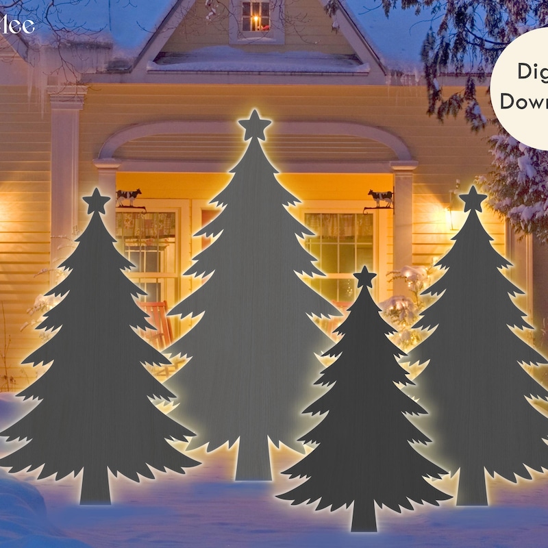 Diy Christmas Yard Stencils - Etsy