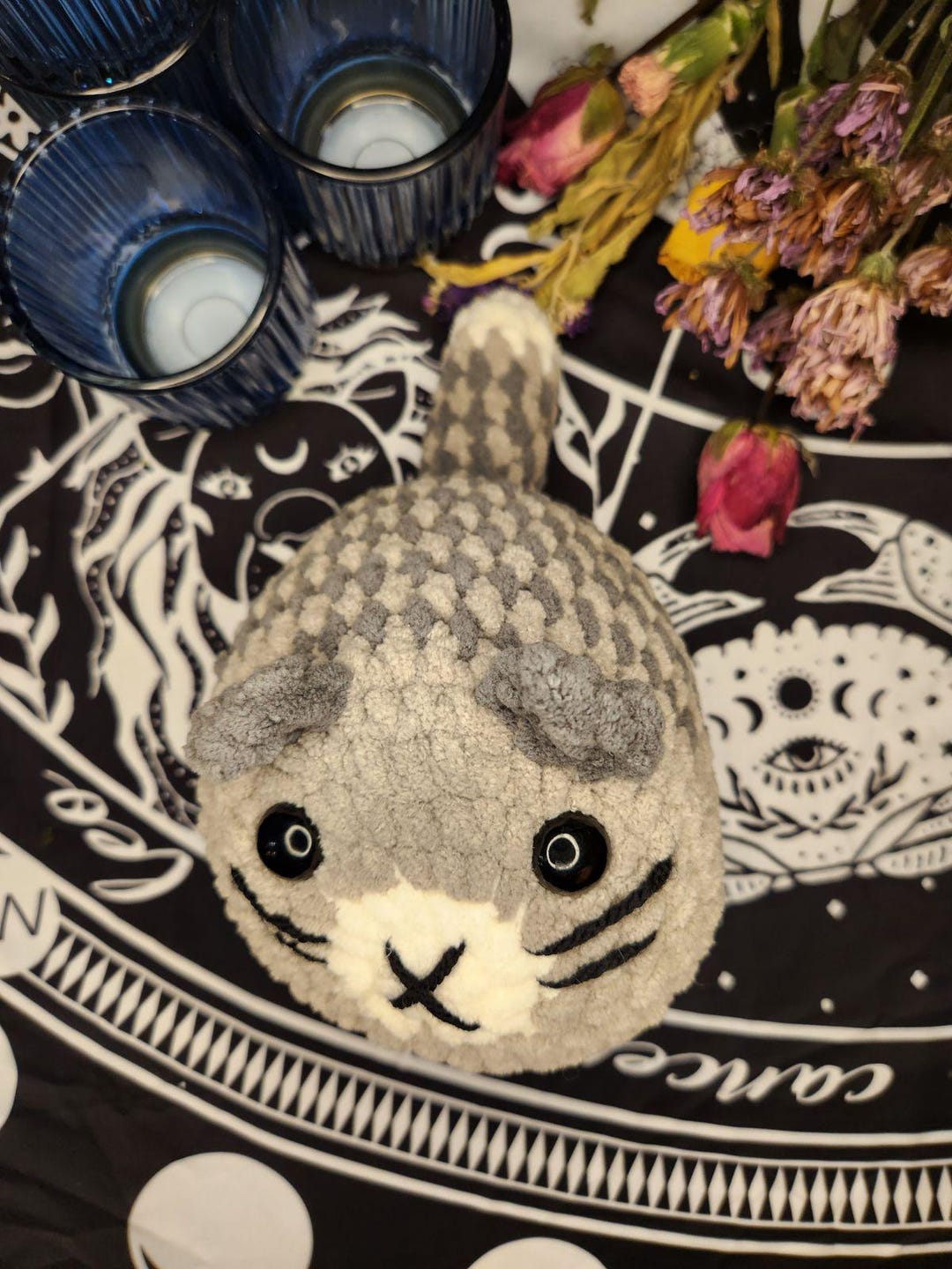 Gray Tabby Crochet Loaf Cat - Etsy