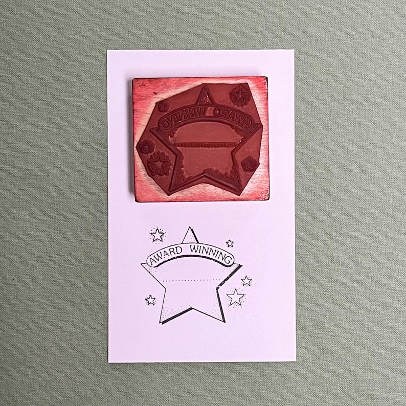 CHOOSE - Vintage Teacher Homework School Rubber Stamps Large - USED - Etsy